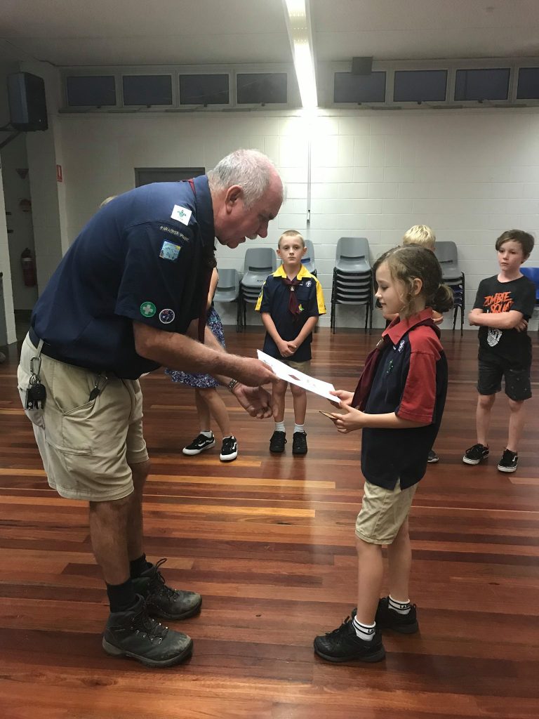 Joey Promise Challenge Award - Paradise Point Scouts - Gold Coast